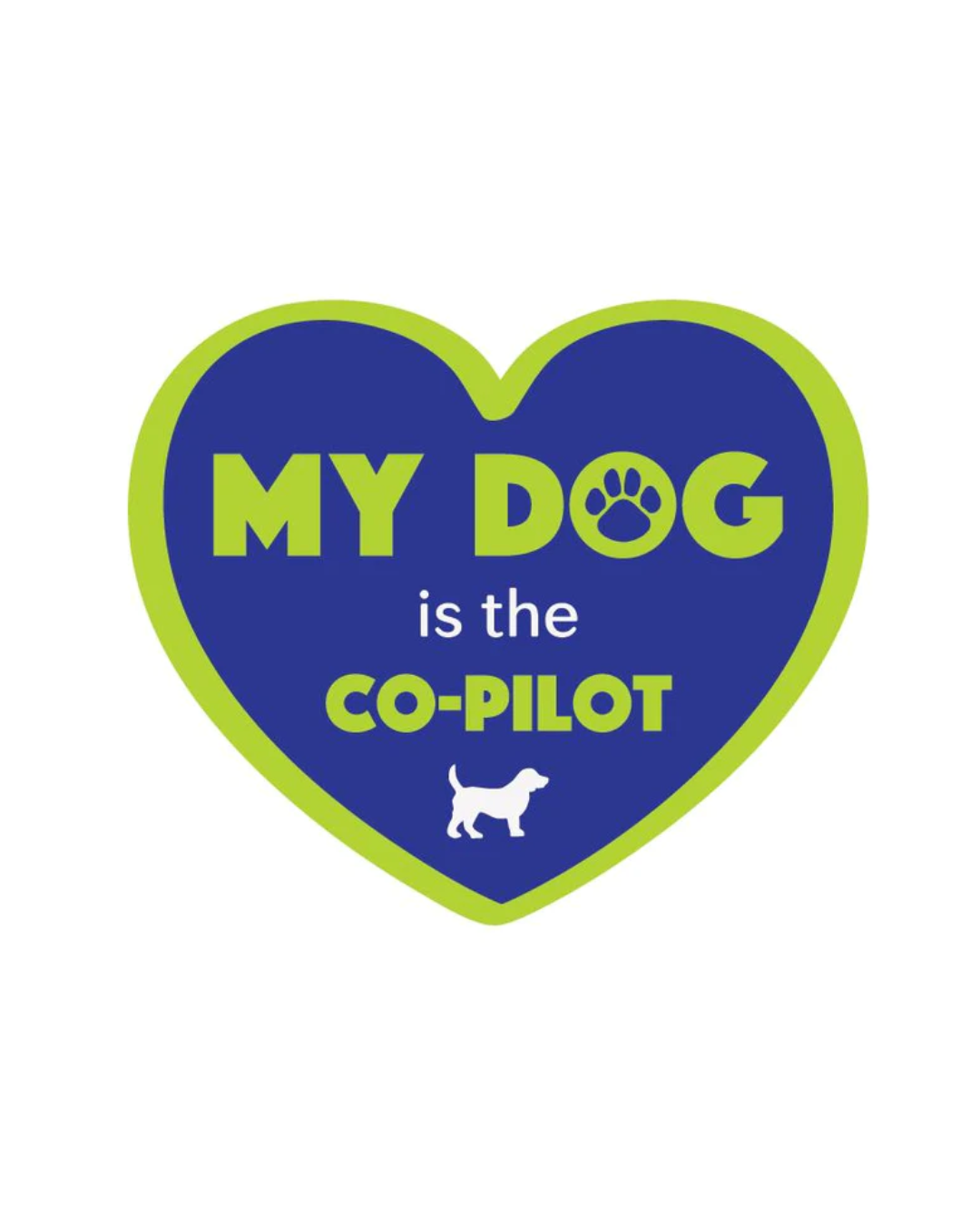 My Dog is my CoPilot Sticker – Cat & Dog Lover